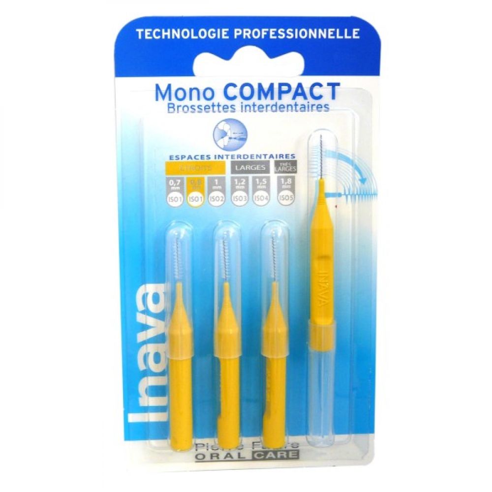 INAVA - Mono COMPACT - 4 brossettes interdentaires