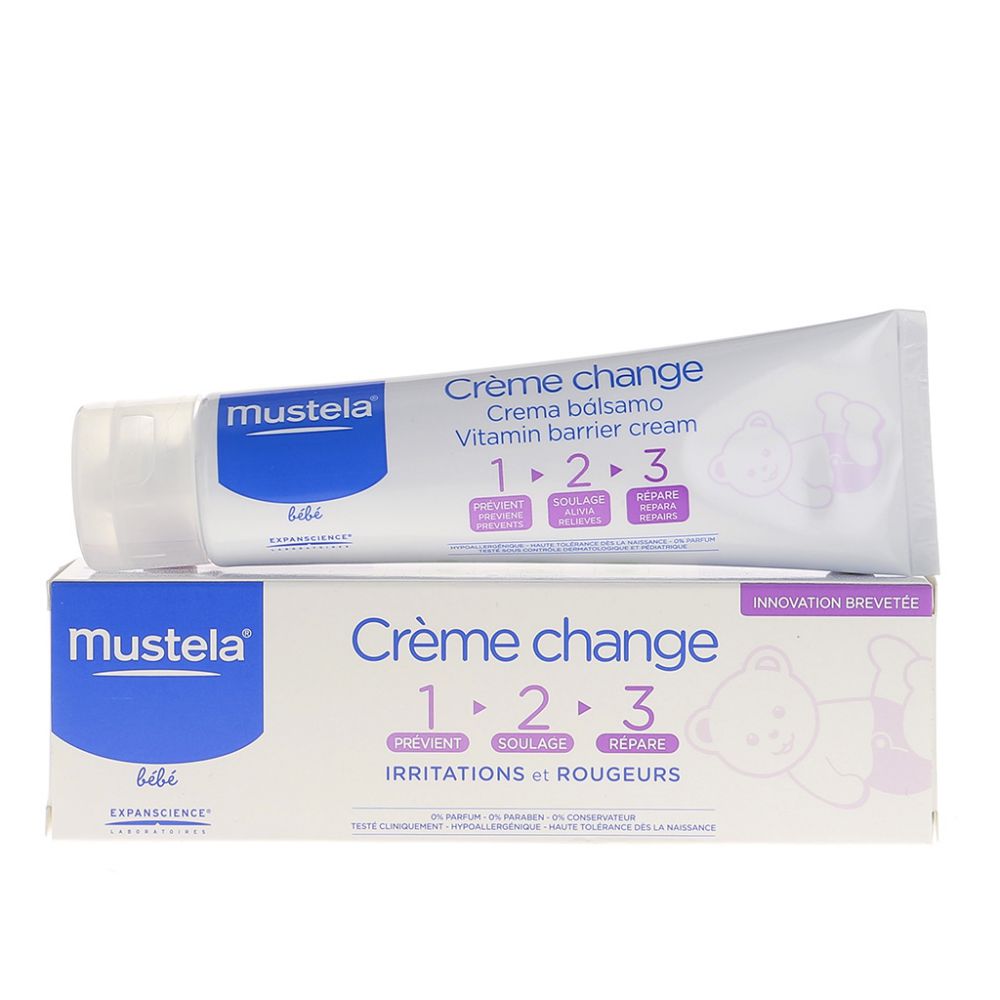 Mustela Crème change 1.2.3 irritations et rougeurs