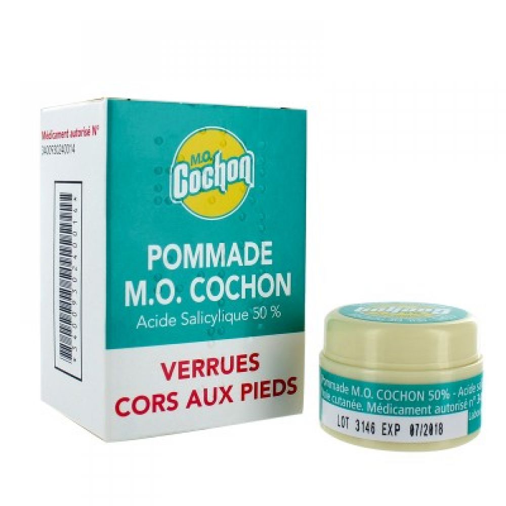 Pommade m.o Cochon 10g, traitement verrues, cors, durillons et œils de ...
