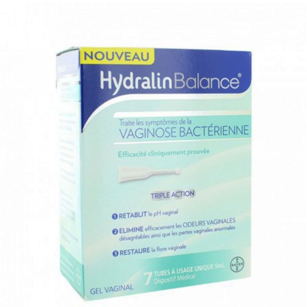 Hydralin Balance - Vaginose Bactérienne triple action - 7 tubes de gel ...