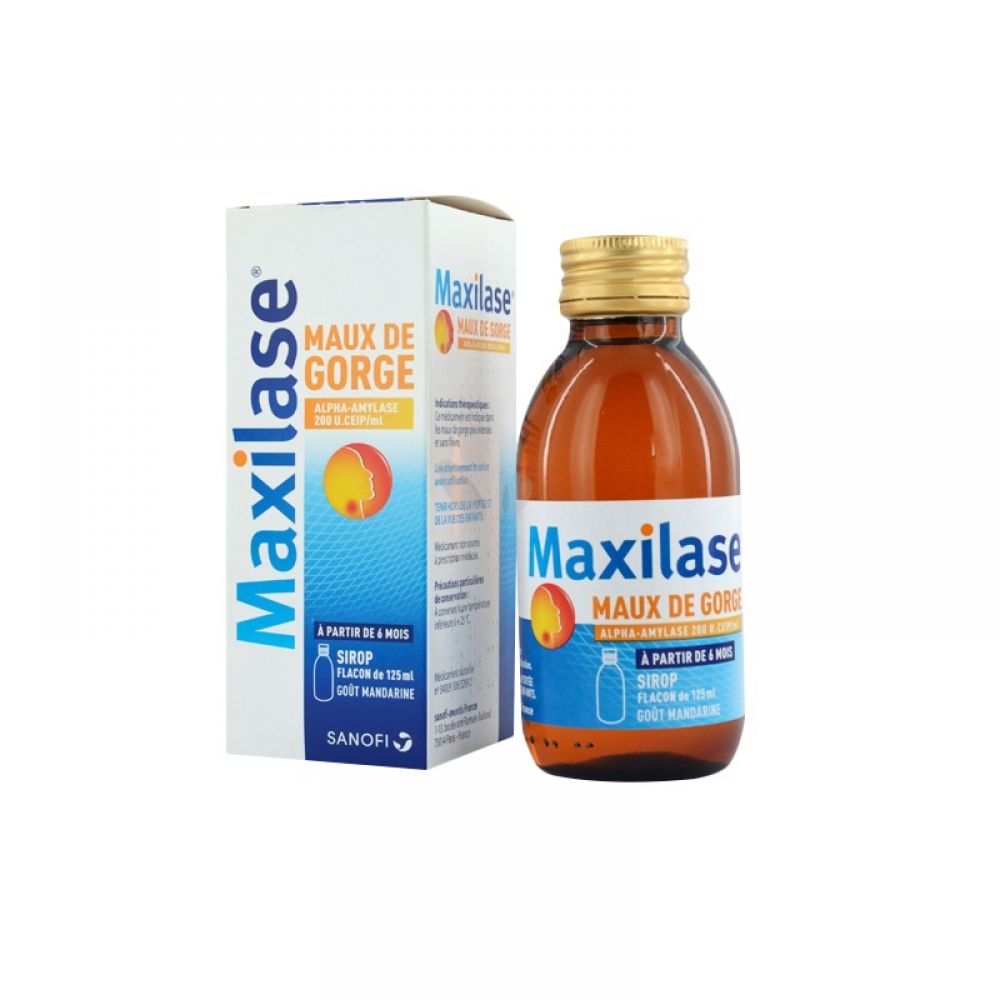 Maxilase sirop 200ml maux de gorge