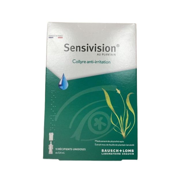 Sensivision Plantain Collyre anti-irritation - 10 x 0,4 ml unidoses